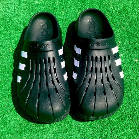 adidas | Shoes | Adidas Slides Classic Three Stripe | Poshmark